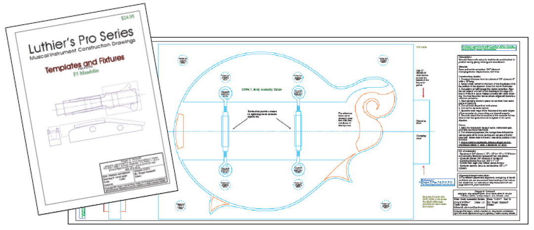 F5 mandolin construction drawings (blueprints) fixtures and templates ...