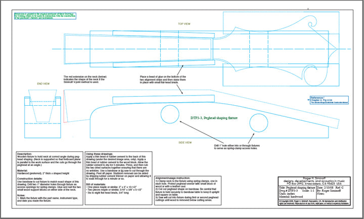 F5 mandolin construction drawings (blueprints) fixtures and templates ...